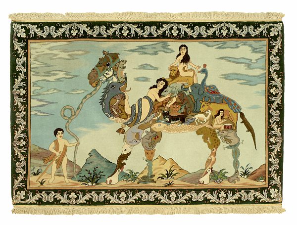 Fine Persian Tabriz Pictorial Rug - Essie Carpets